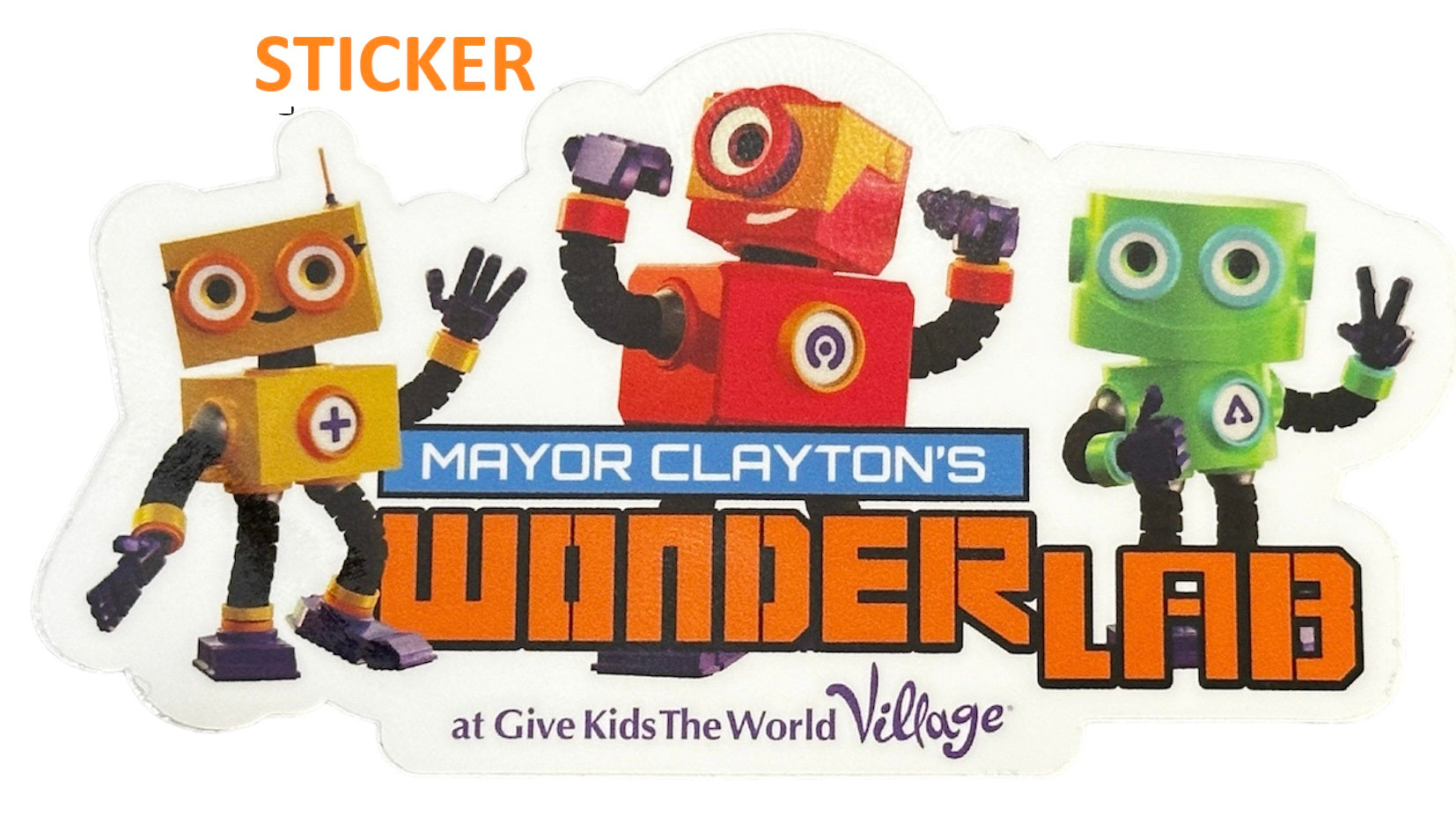 Mayor Clayton's WonderLab Sticker – Give Kids The World's Memory Market